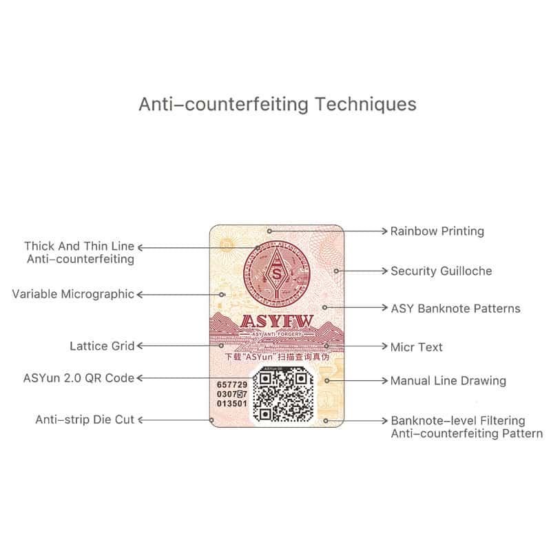 Custom Security Sticker With QR Code - ASY Anti-forgery