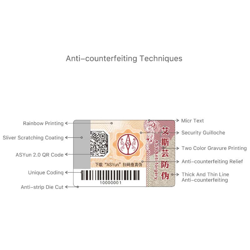 Custom Scratch Off QR Code Sticker - ASY Anti-forgery