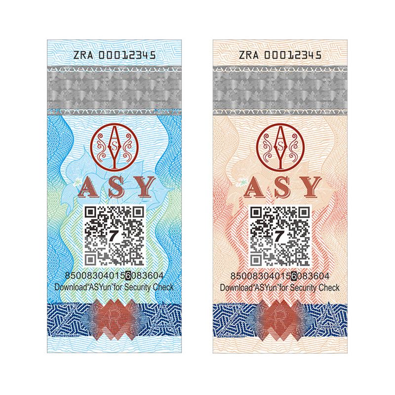 Security Excise Tax Stamp Sticker - ASY Anti-forgery