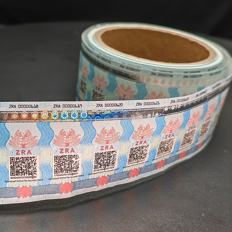 Security Excise Tax Stamp Sticker - ASY Anti-forgery