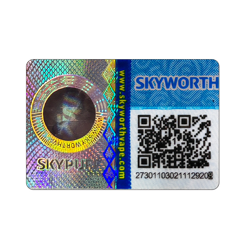 Custom QR Code Holographic Security Sticker - ASY Anti-forgery
